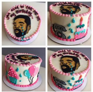 Sad Drake Cookie Cake - Hayley Cakes and CookiesHayley Cakes and Cookies