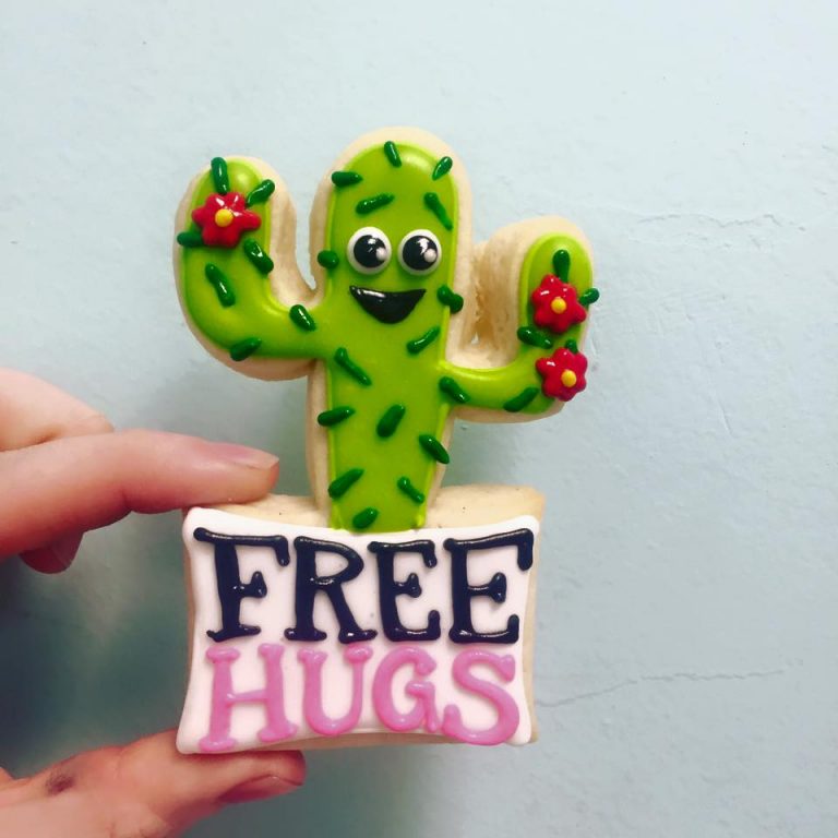 Free Hugs Cactus - Hayley Cakes and Cookies Hayley Cakes and Cookies