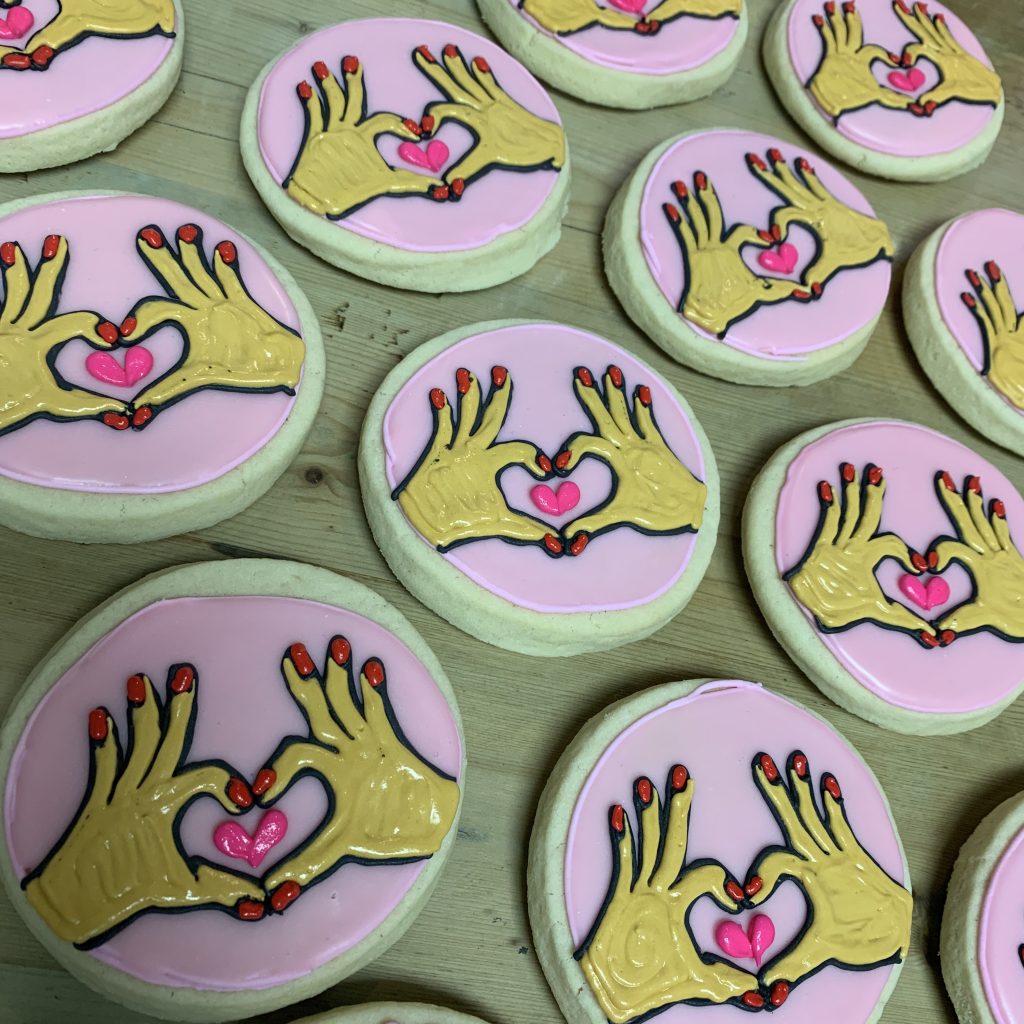 Heart Hands Cookies - Hayley Cakes and Cookies Hayley Cakes and Cookies