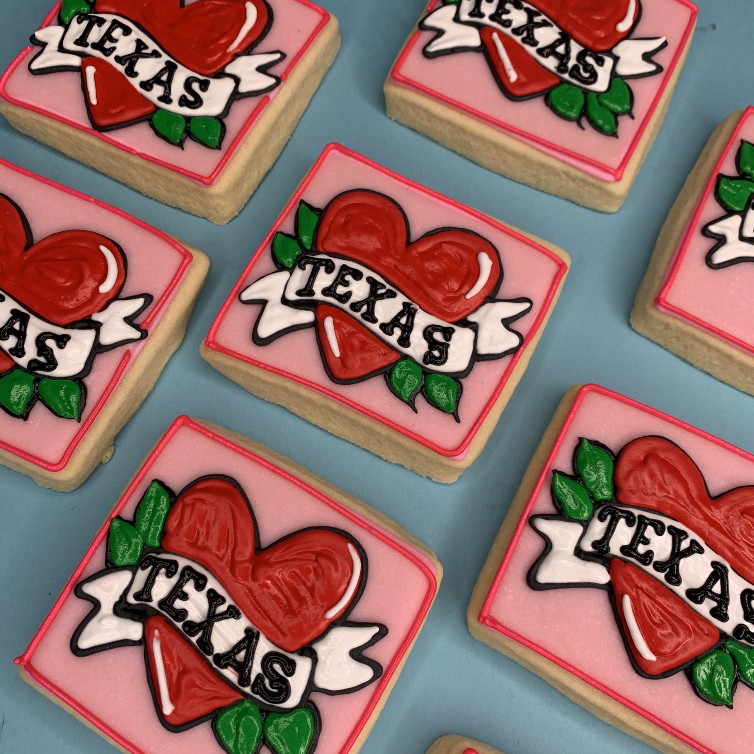 Texas Tattoo Cookies - Hayley Cakes and Cookies Hayley Cakes and Cookies