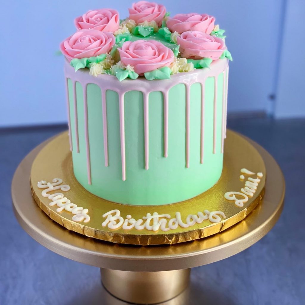 Simply Sweet Pink and Mint Drip Cake - Hayley Cakes and Cookies Hayley ...