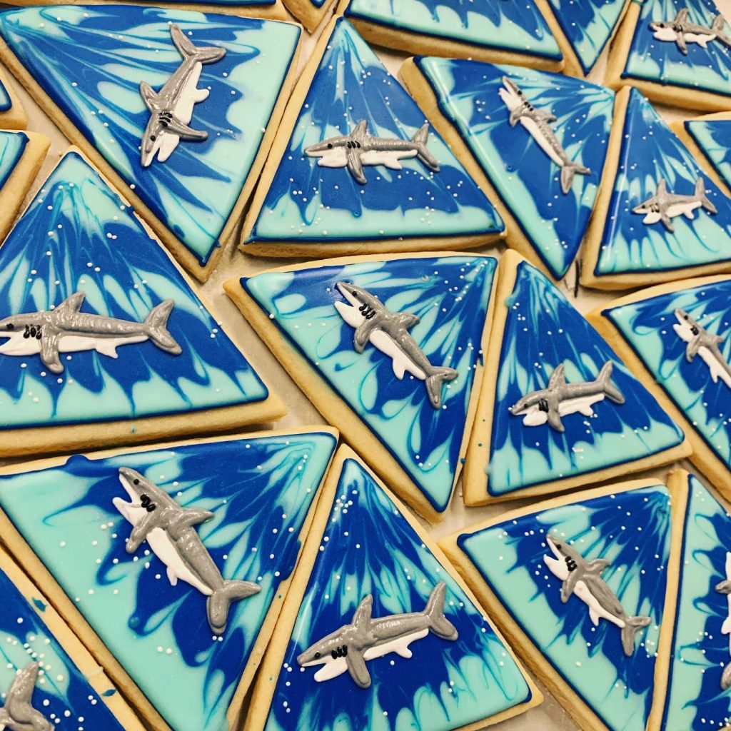 Shark Week Cookie Assortment - Hayley Cakes and Cookies Hayley Cakes ...