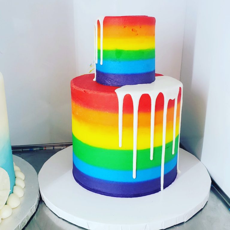 Rainbow Paint Party Cake - Hayley Cakes and CookiesHayley Cakes and Cookies