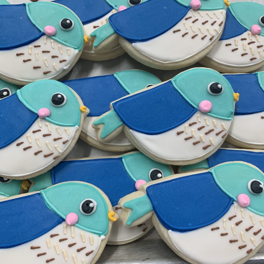 Chubby Blue Bird Cookies - Hayley Cakes and Cookies Hayley Cakes and ...