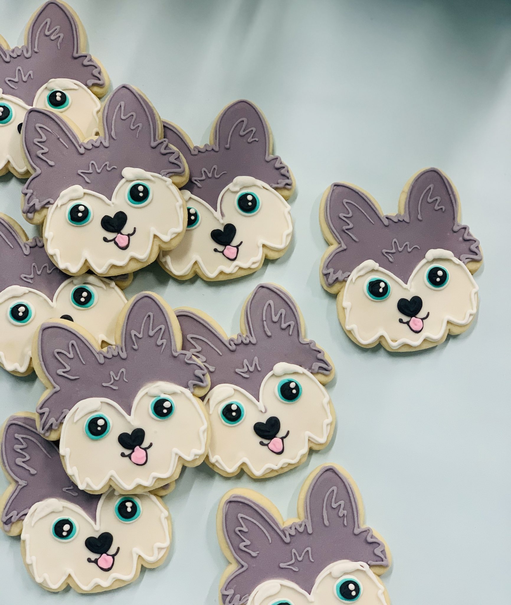 Husky Dog Cookies - Hayley Cakes and Cookies Hayley Cakes and Cookies