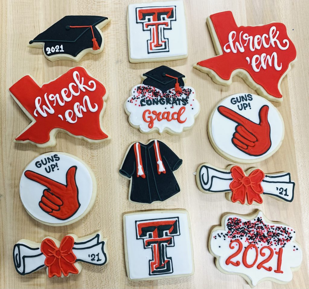 Texas Tech Graduation Cookies - Hayley Cakes and Cookies Hayley Cakes ...