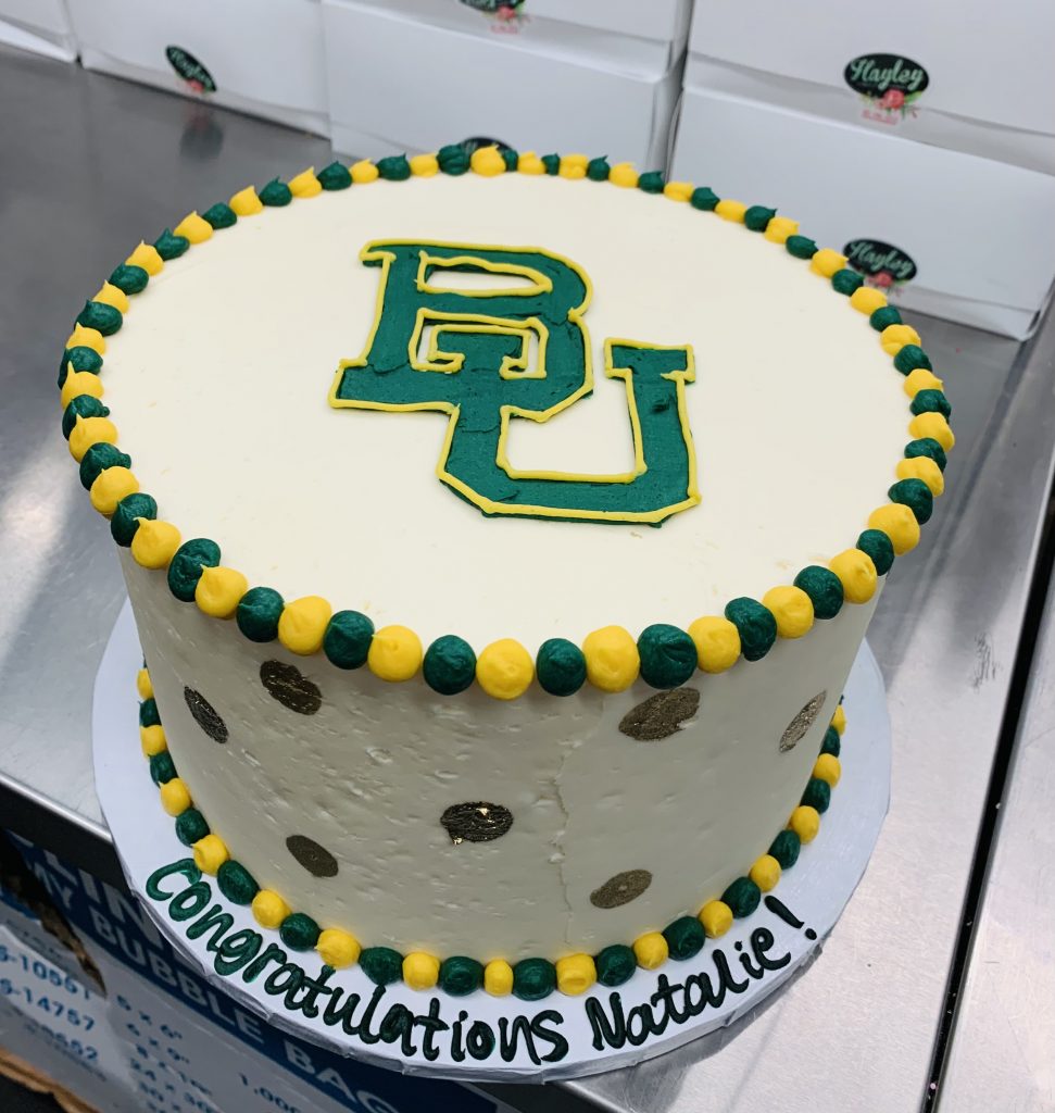Baylor Graduation Cake - Hayley Cakes and Cookies Hayley Cakes and Cookies