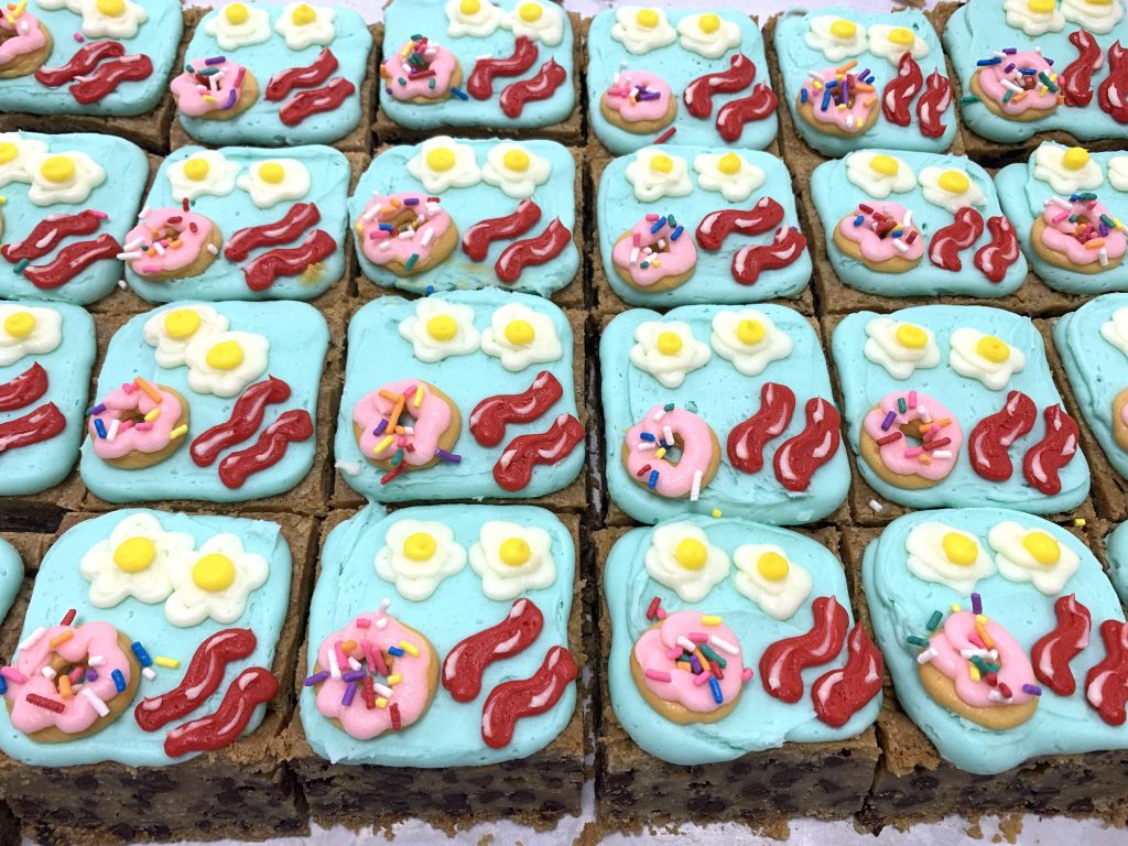Brunch Themed Cookie cake squares - Hayley Cakes and Cookies Hayley ...