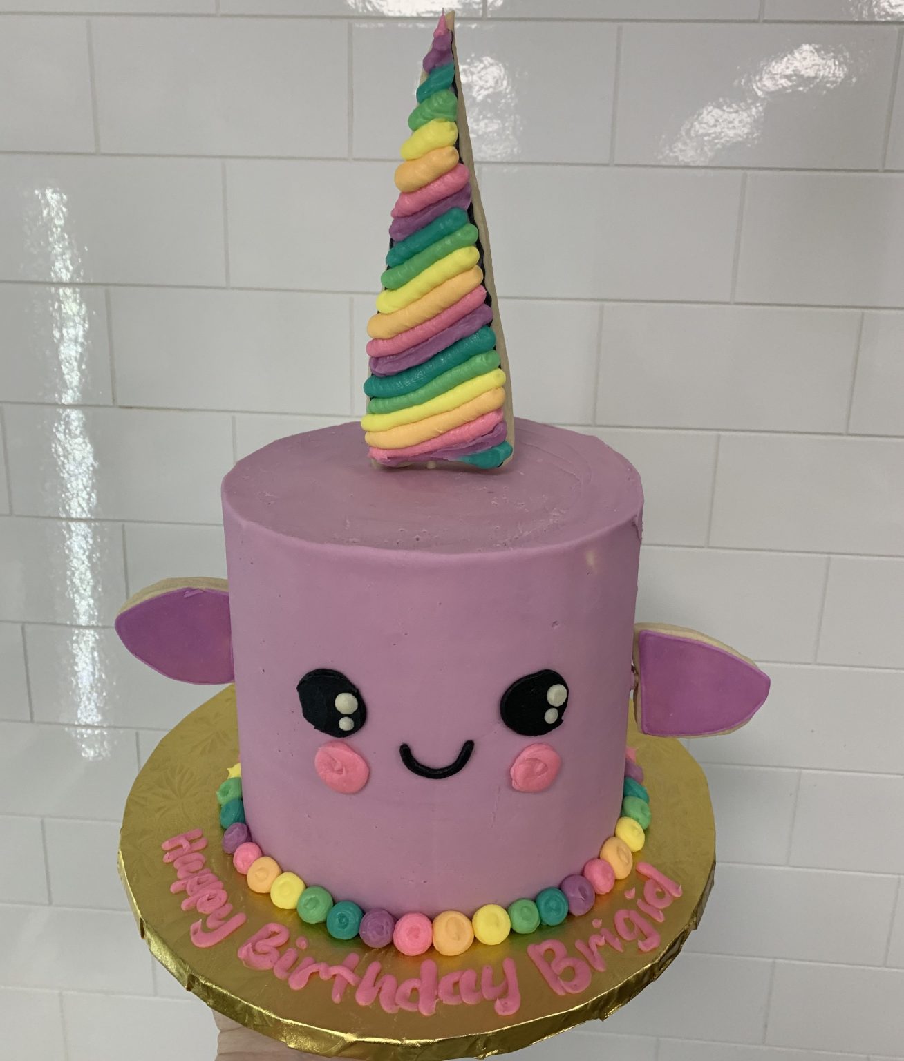 Rainbow Narwhal Cake - Hayley Cakes and Cookies Hayley Cakes and Cookies