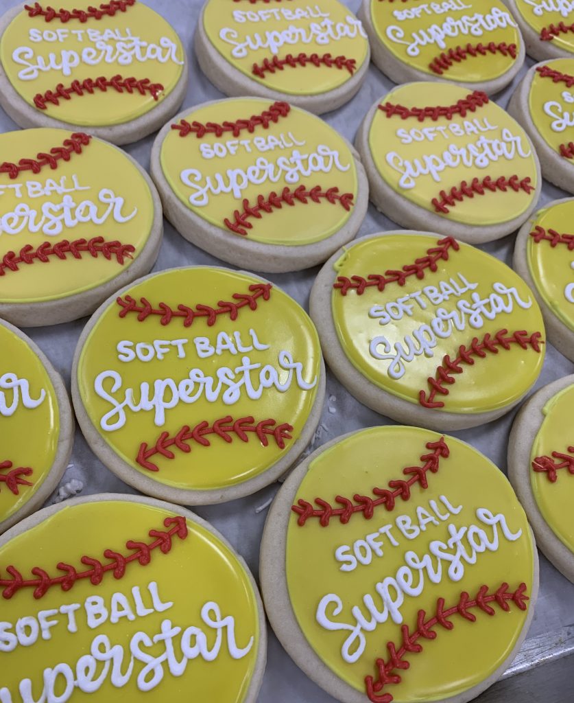 Softball Cookies - Hayley Cakes and Cookies Hayley Cakes and Cookies