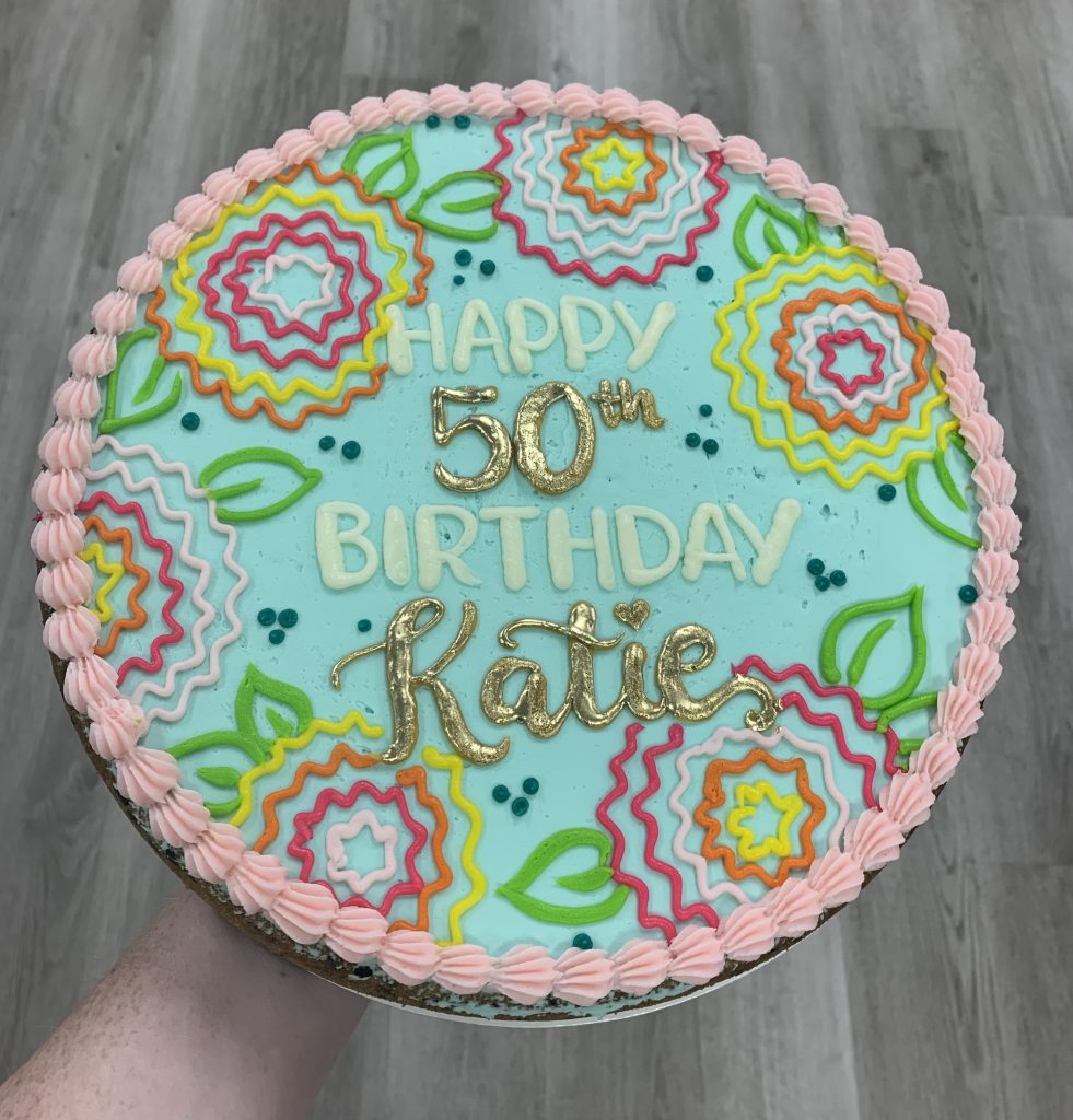Wiggle Flower Cookie Cake - Hayley Cakes and Cookies Hayley Cakes and ...