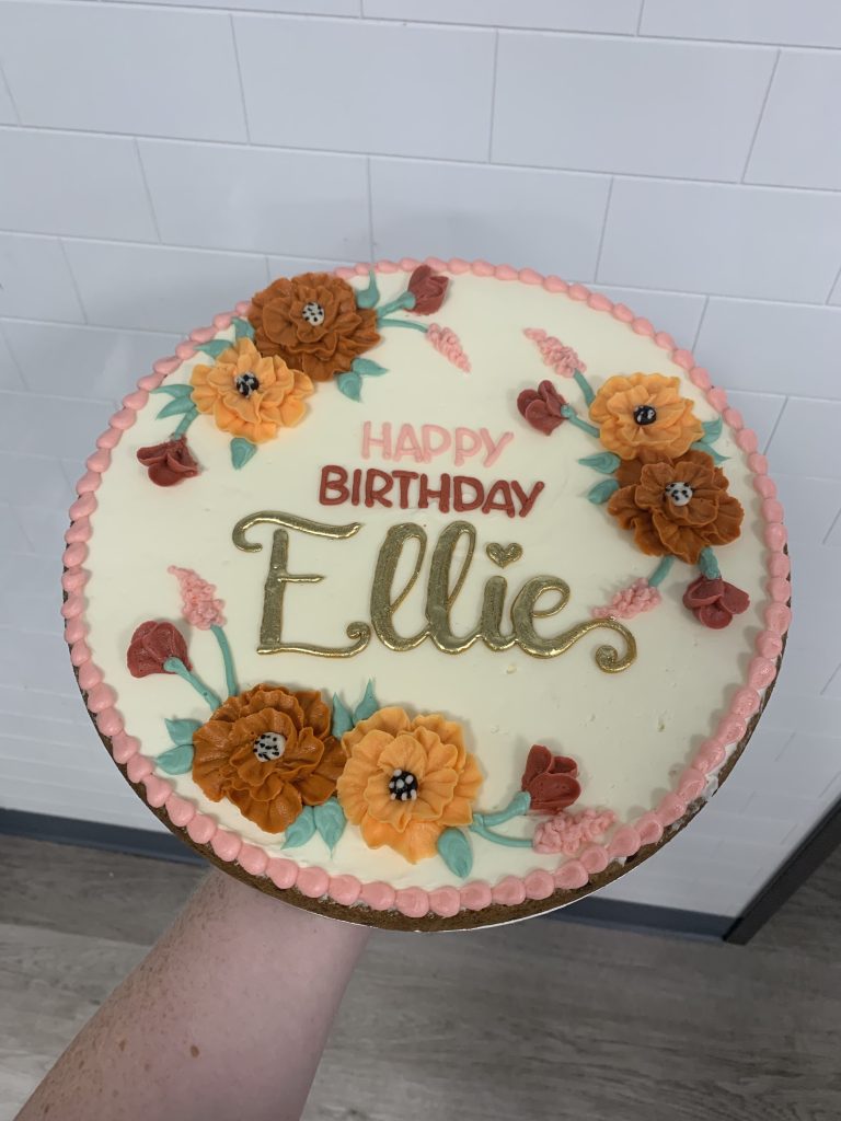 Rustic Floral Cookie Cake - Hayley Cakes and Cookies Hayley Cakes and ...