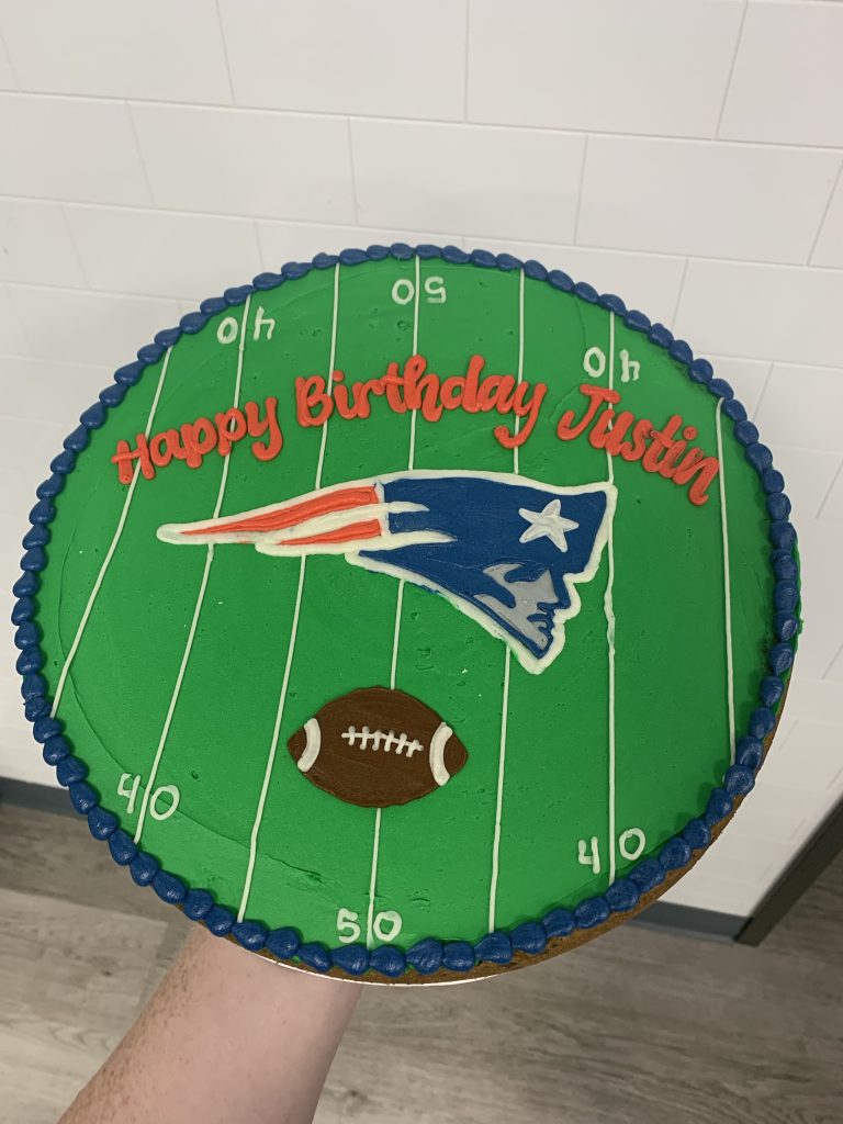 Football Fanatic Cookie cake - Hayley Cakes and Cookies Hayley Cakes ...