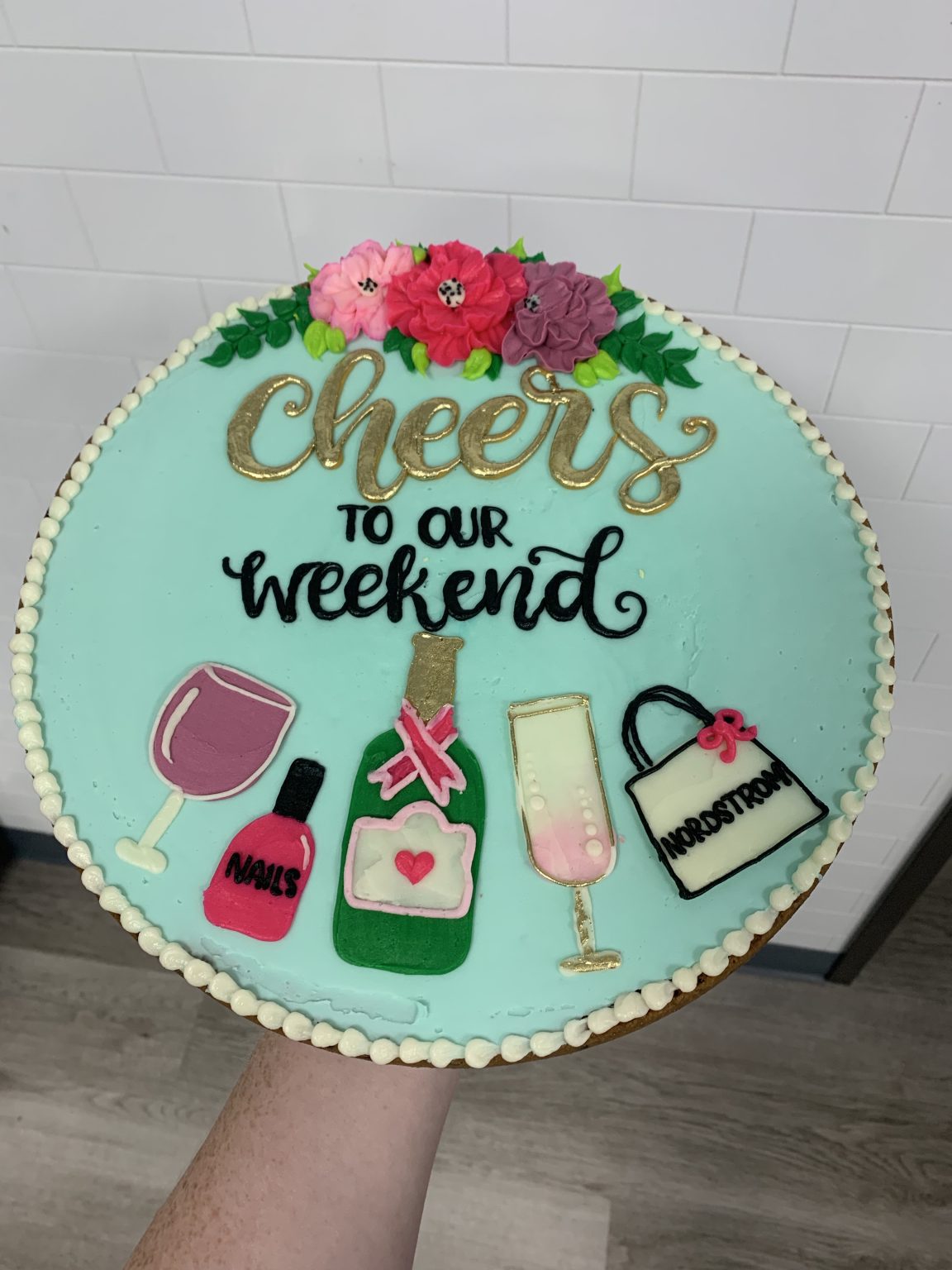 Girls weekend cookie cake - Hayley Cakes and Cookies Hayley Cakes and ...