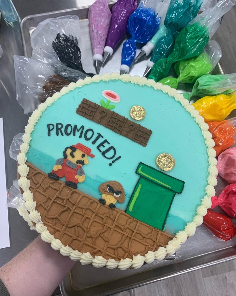 Super mario cookie cake - Hayley Cakes and Cookies Hayley Cakes and Cookies