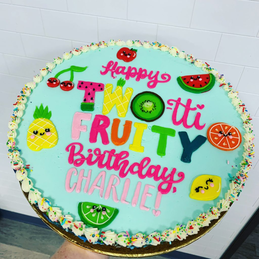 Two-tti fruity birthday cookie cake - Hayley Cakes and Cookies Hayley ...