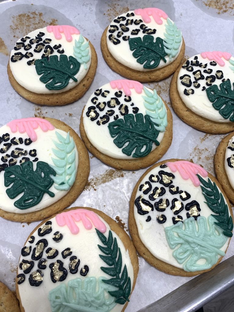 tropical leopard buttercream cookies - Hayley Cakes and Cookies Hayley ...