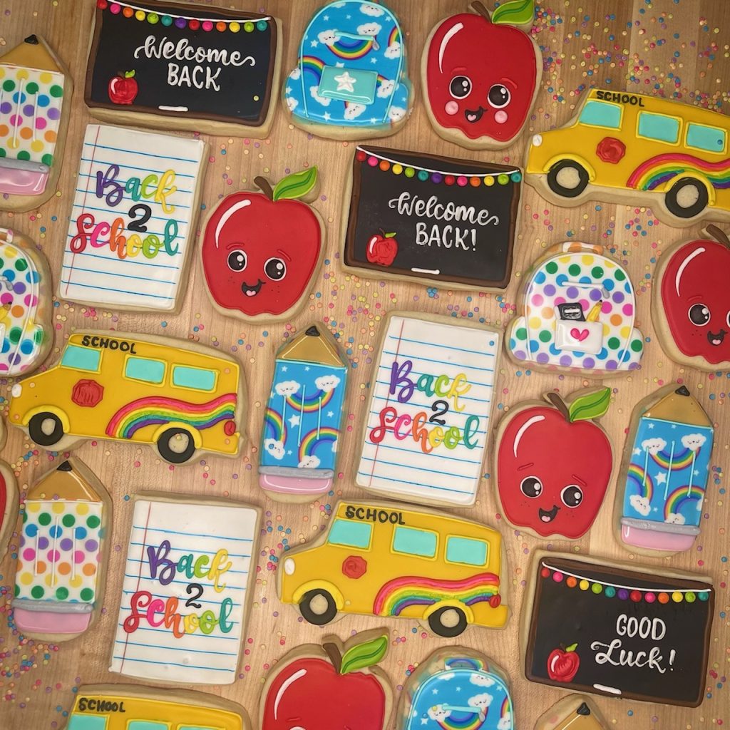 Personalized School Cookies | Hayley Cakes & Cookies Hayley Cakes and ...