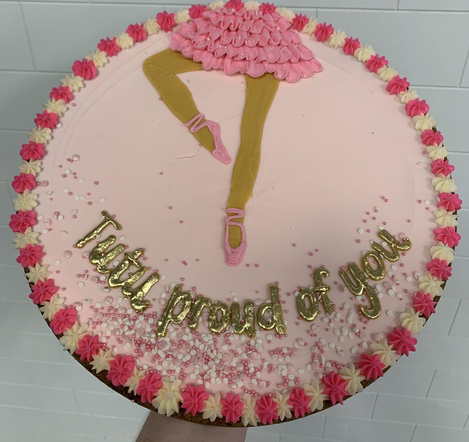 Tutu Cookie cake - Hayley Cakes and Cookies Hayley Cakes and Cookies