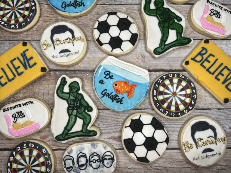 Ted Lasso Cookies - Hayley Cakes and Cookies Hayley Cakes and Cookies