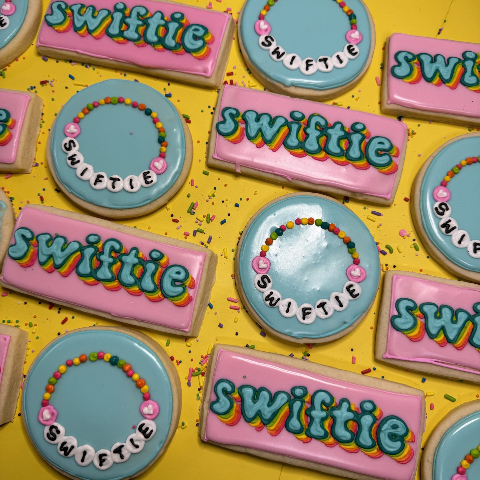 Swiftie Friendship Bracelet Cookie set - Hayley Cakes and Cookies ...