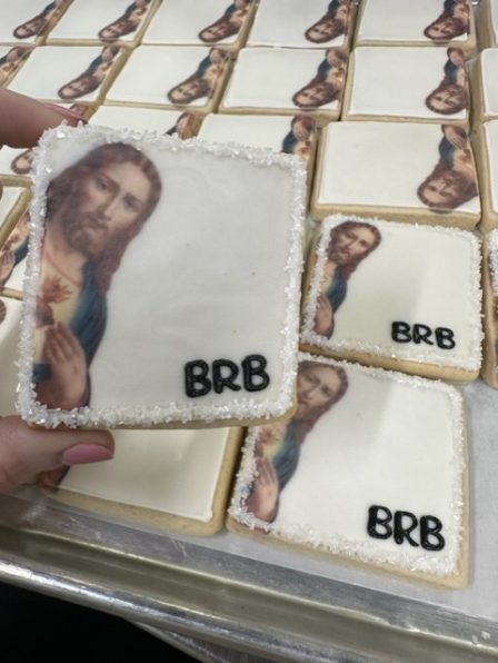 BRB Jesus Cookies - FREE SHIPPING - Hayley Cakes and Cookies Hayley ...