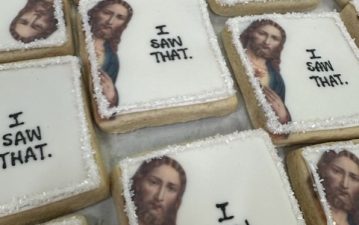 Smiley face with bunny ears cookie - Hayley Cakes and Cookies Hayley ...