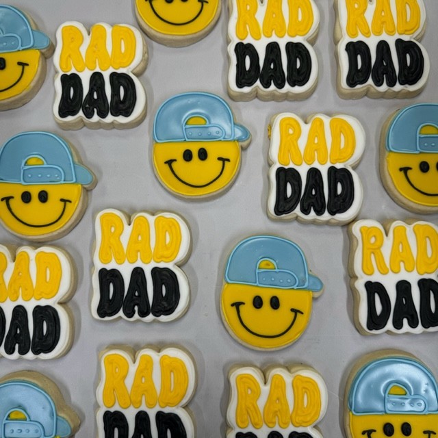 Rad Dad Cookie Set of 12 - Hayley Cakes and Cookies Hayley Cakes and ...