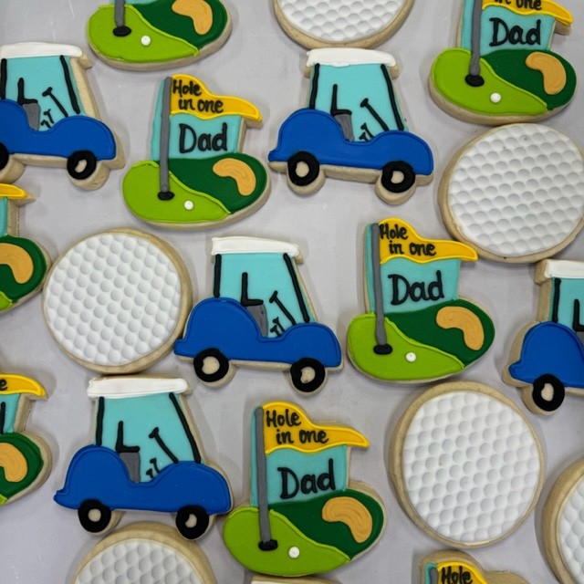 Golf Dad Cookie set of 12 - Hayley Cakes and Cookies Hayley Cakes and ...