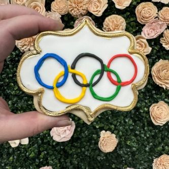 Olympic rings Cookie - Hayley Cakes and Cookies Hayley Cakes and Cookies
