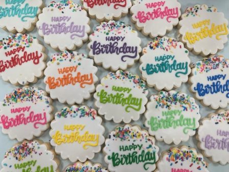 Sprinkle birthday cookies, set of 12 - Hayley Cakes and Cookies Hayley ...