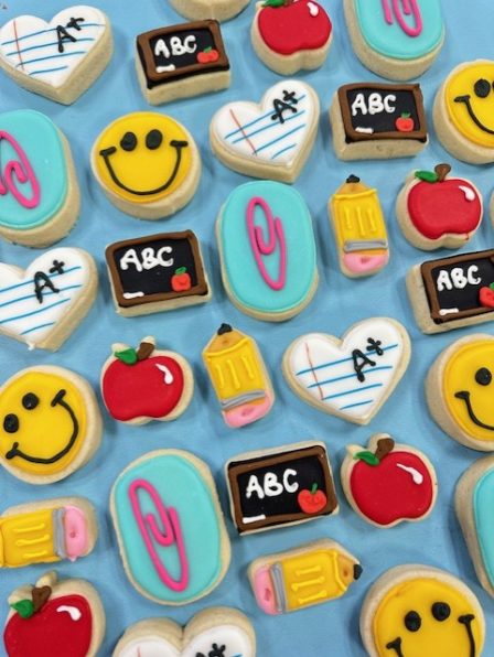 Mini back to school Cookies, set of 36 - Hayley Cakes and Cookies ...