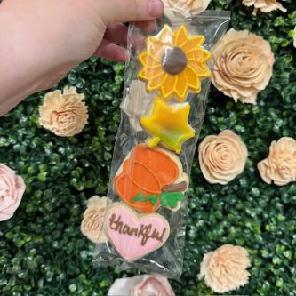 Mini thankful cookie 4 pack - Hayley Cakes and Cookies Hayley Cakes and ...