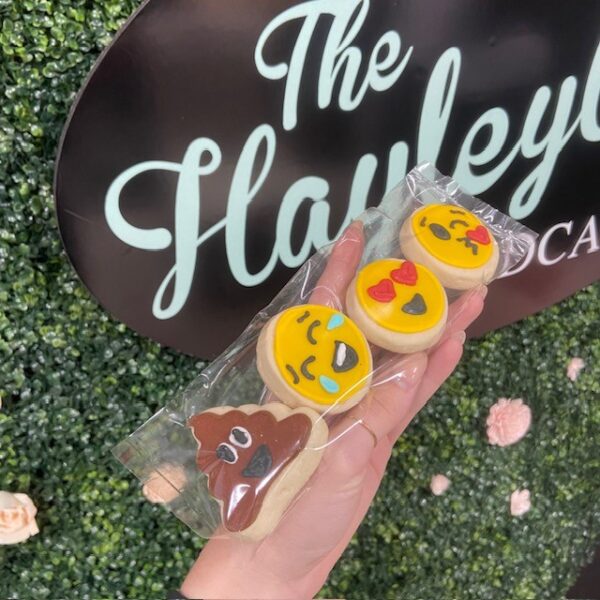 Mini Emoji Cookie 4 pack - Hayley Cakes and Cookies Hayley Cakes and ...